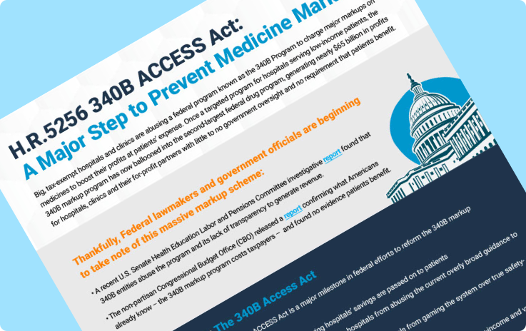 340B ACCESS Act: A Major Step to Prevent Medicine Markups | PhRMA